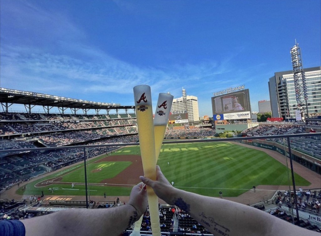 the baseball bat beer mug
