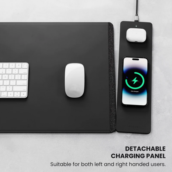 Best Non slip felt leather Wireless charging desk mat magnetic ...