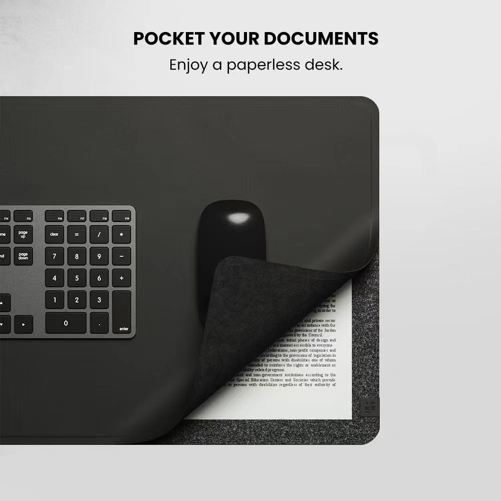 Best Non slip felt leather Wireless charging desk mat magnetic ...